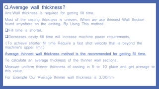 How to calculate gate area require for hpdc die casting part | PPTX