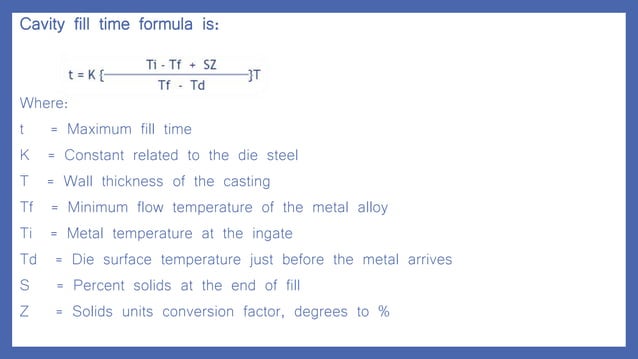 How to calculate gate area require for hpdc die casting part | PPTX
