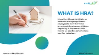 How to Calculate House Rent Allowance (HRA) in Salary? | PDF