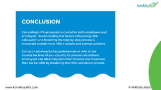 How to Calculate House Rent Allowance (HRA) in Salary? | PPT