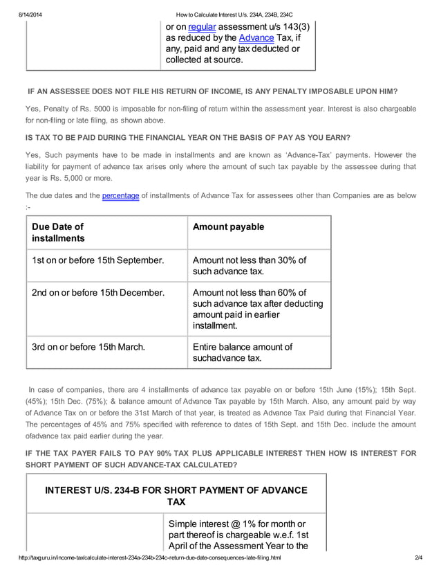 How to calculate interest u s | PDF | Personal Taxes | Personal Finance