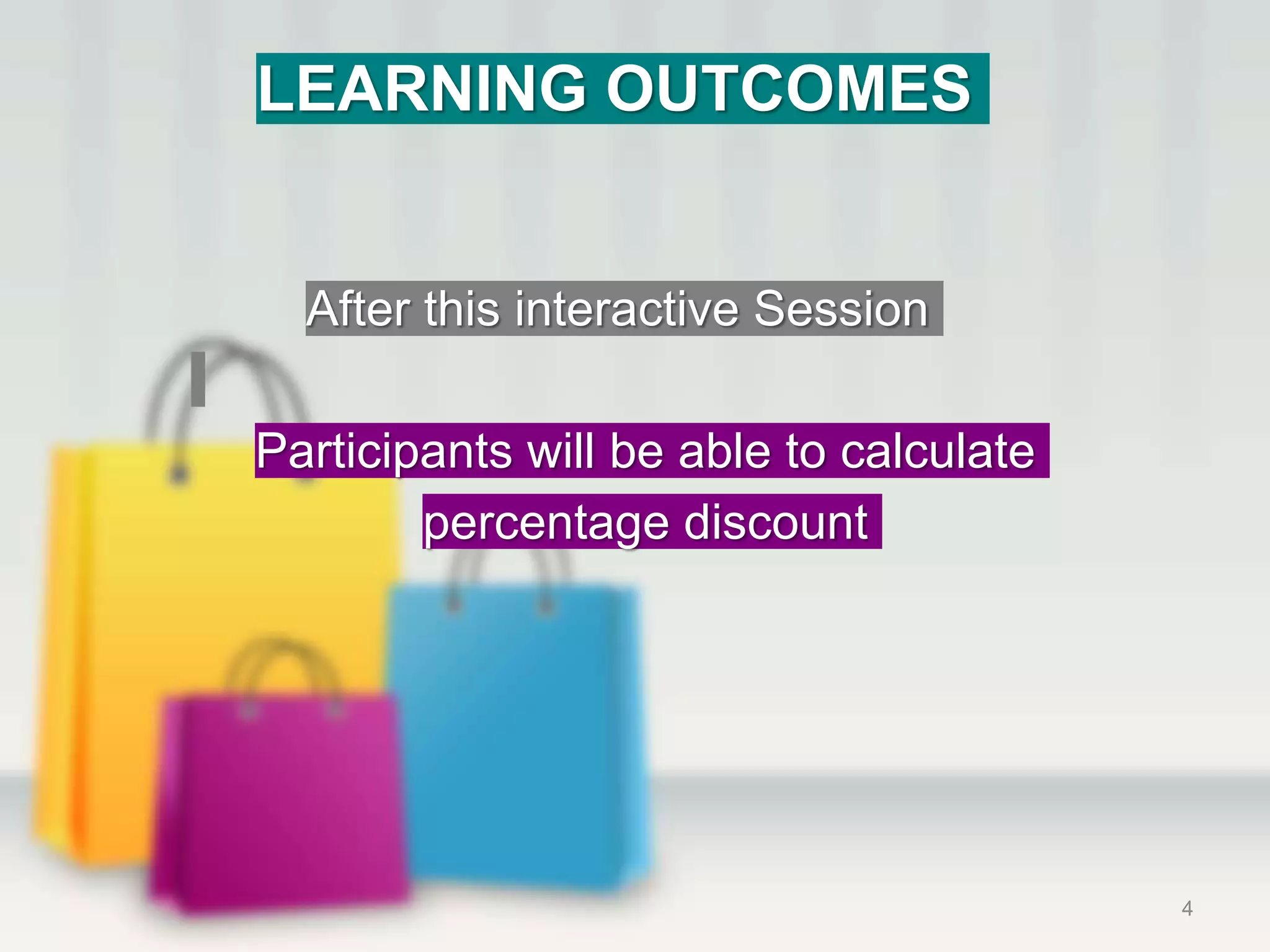 How to calculate percentage discount | PPT