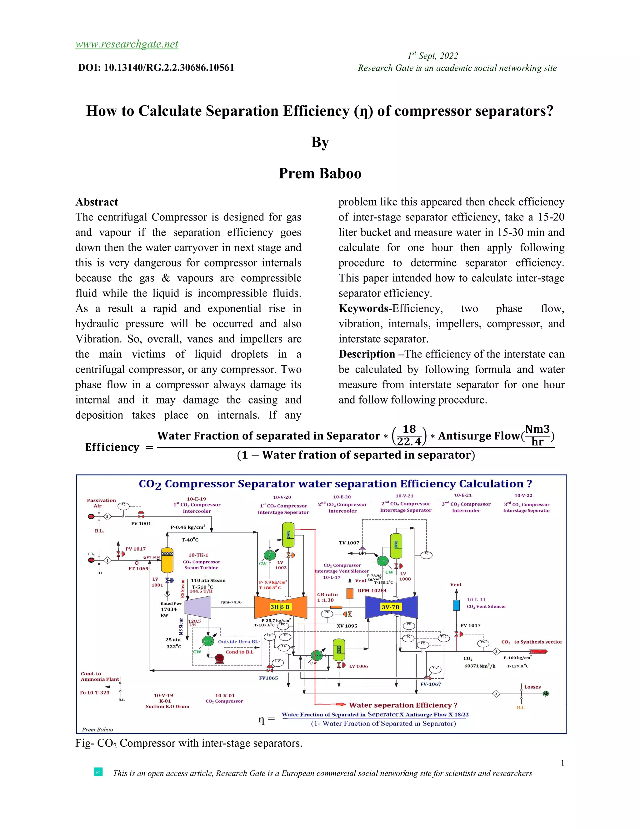How to Calculate Separation Efficiency of compressor separators By Prem ...