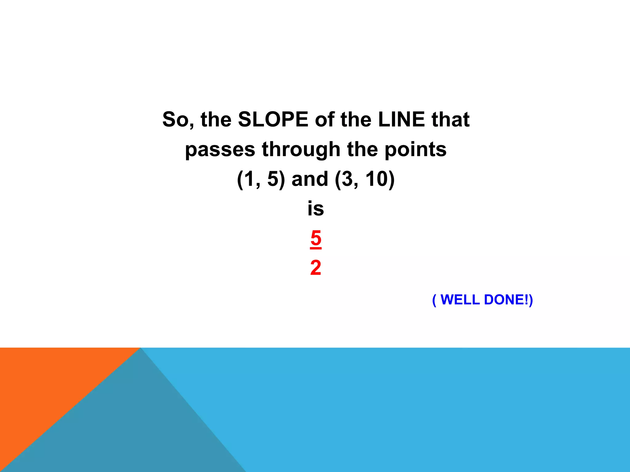 How to calculate slope | PPT