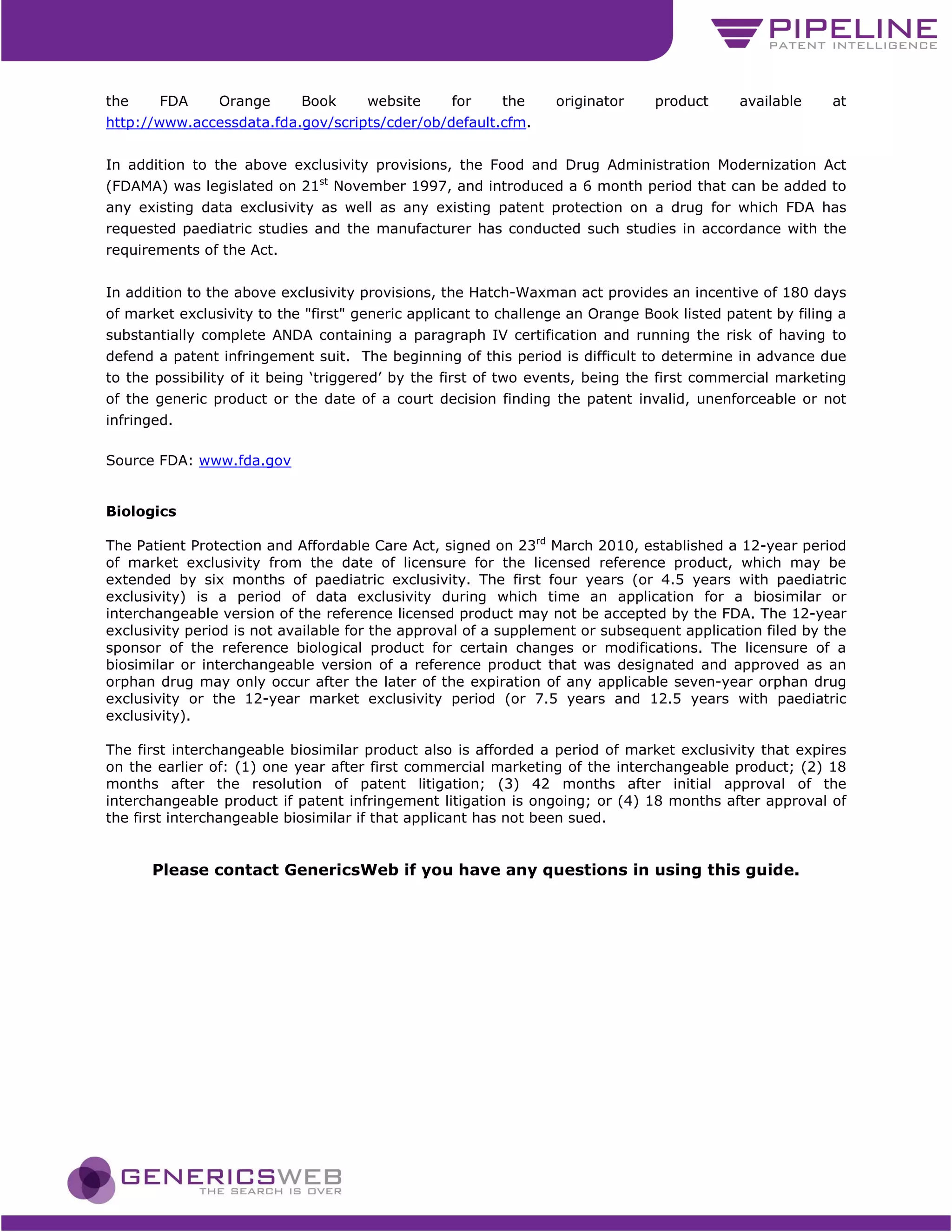 How to calculate_standard_patent_expiry_dates_and_data_exclusivity | PDF