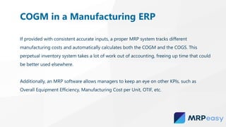 How to calculate the cost of goods manufactured (COGM)? | PPT