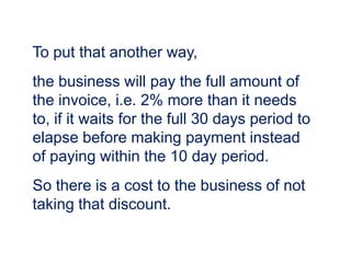 How to calculate the cost of not taking a discount | PDF