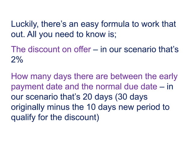 How to calculate the cost of not taking a discount | PDF