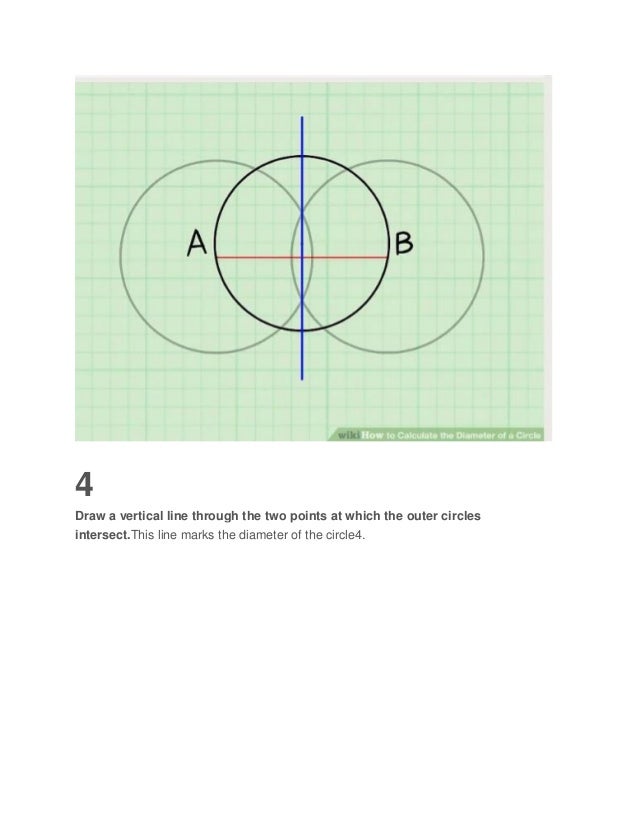 How to calculate the diameter of a circle