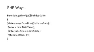 How to calculate your age | PPTX