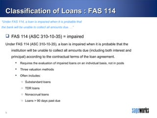 How to Calculate Your FAS 114 Reserves | PDF