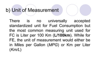 How to calculate your Fuel Consumption (FC) | PDF | Automotive Industry ...