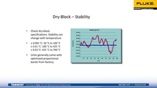Fluke Calibration on How to Calibrate an RTD Using a Dry block ...