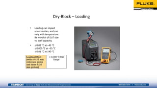 Fluke Calibration on How to Calibrate an RTD Using a Dry block ...