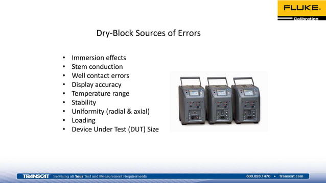 Fluke Calibration on How to Calibrate an RTD Using a Dry block ...