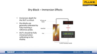 Fluke Calibration on How to Calibrate an RTD Using a Dry block ...