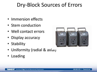 How to Calibrate an RTD Using a Dry Block Calibrator Webinar_061015 | PPTX