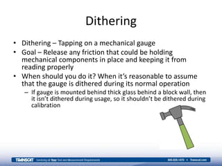 How to Calibrate a Pressure Gauge with a Pressure Comparator or ...