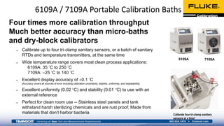 How to Use a Portable Bath to Improve Calibration of Sanitary RTD's and ...