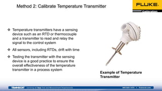 How to Use a Portable Bath to Improve Calibration of Sanitary RTD's and ...