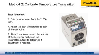 How to Use a Portable Bath to Improve Calibration of Sanitary RTD's and ...