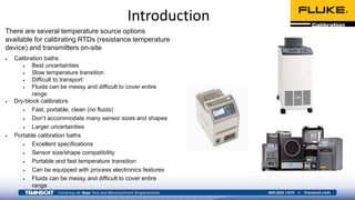 How to Use a Portable Bath to Improve Calibration of Sanitary RTD's and ...