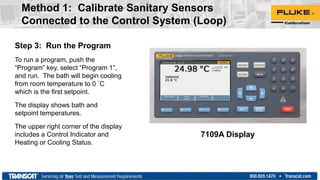 Using a Portable Bath to Improve Calibration of Sanitary RTD's and ...