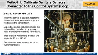 Using a Portable Bath to Improve Calibration of Sanitary RTD's and ...