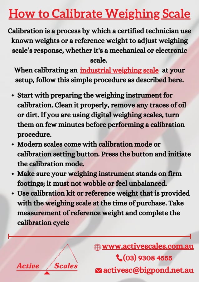 How to Calibrate Weighing Scale | PDF | Science