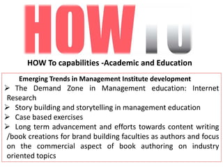 How to capabilities academic and education | PPT