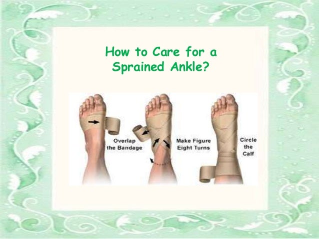 How To Care For A Sprained Ankle