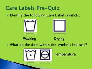 PFD - How To Care For Your Clothes | PPTX