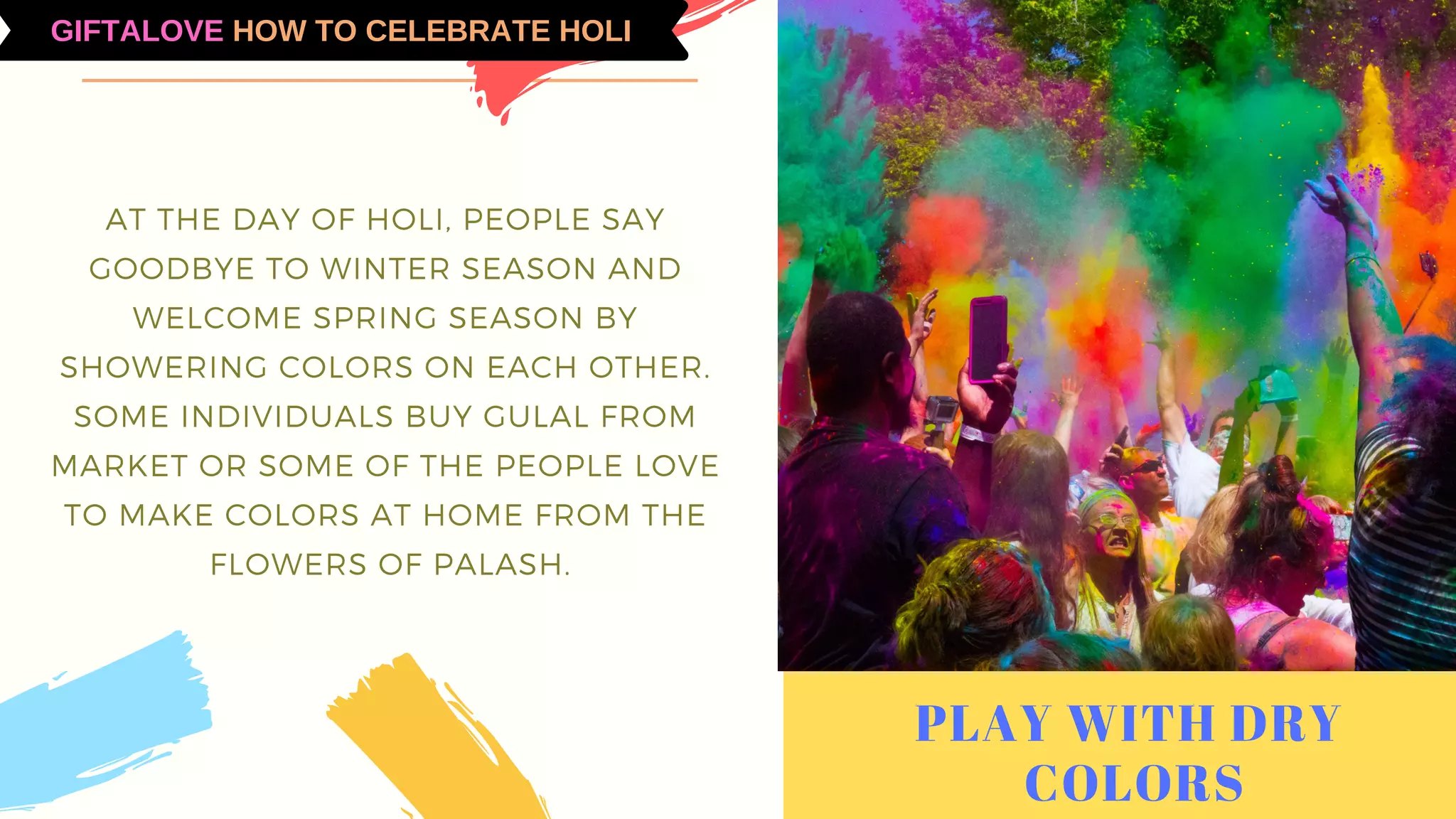 Fantastic Ideas On How To Celebrate Holi | PPT