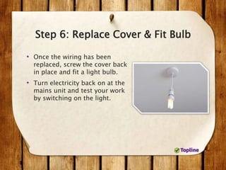 How To Change A Light Fitting | PPTX
