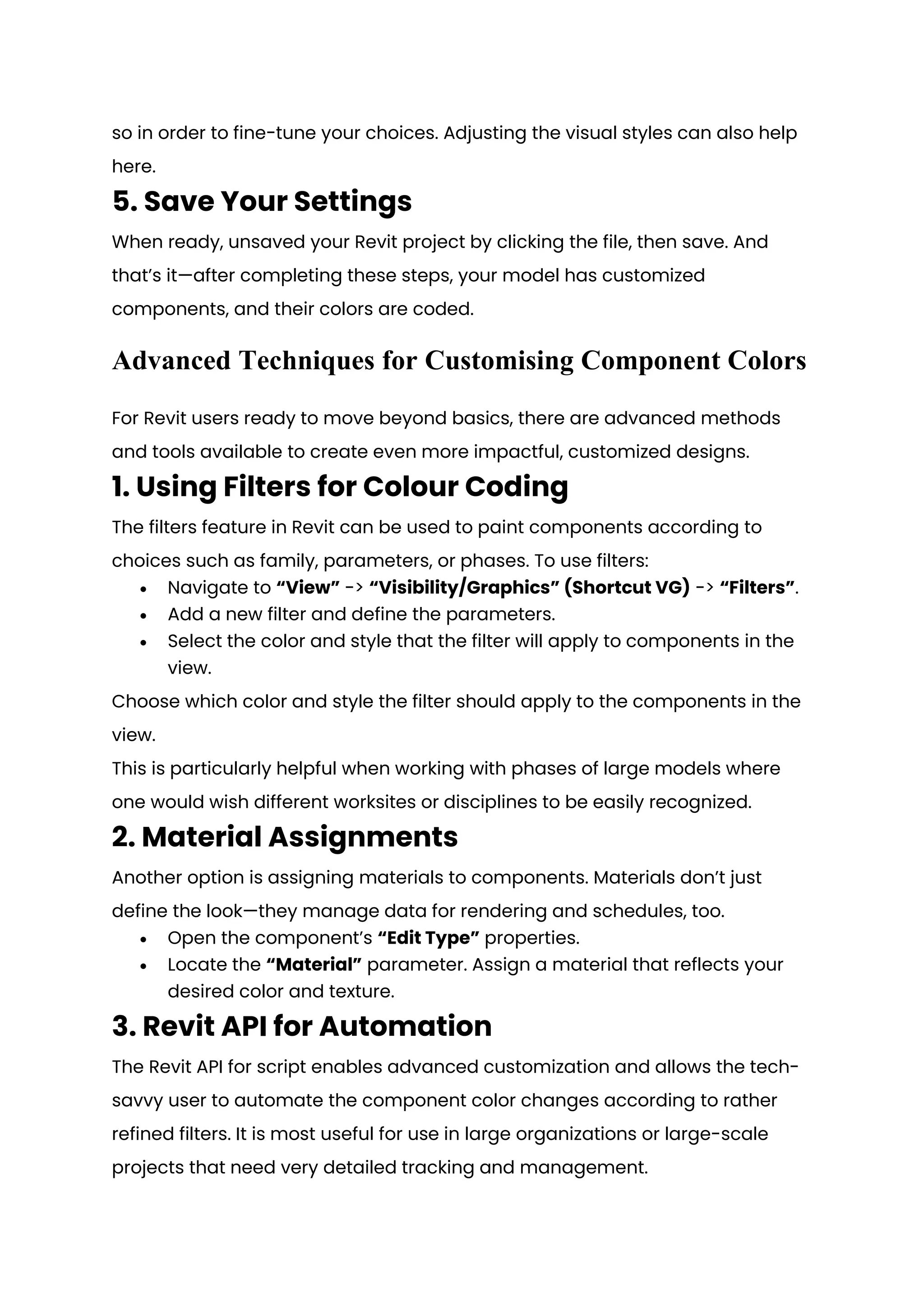 How to Change Color of a Modeled Component Revit. | PDF