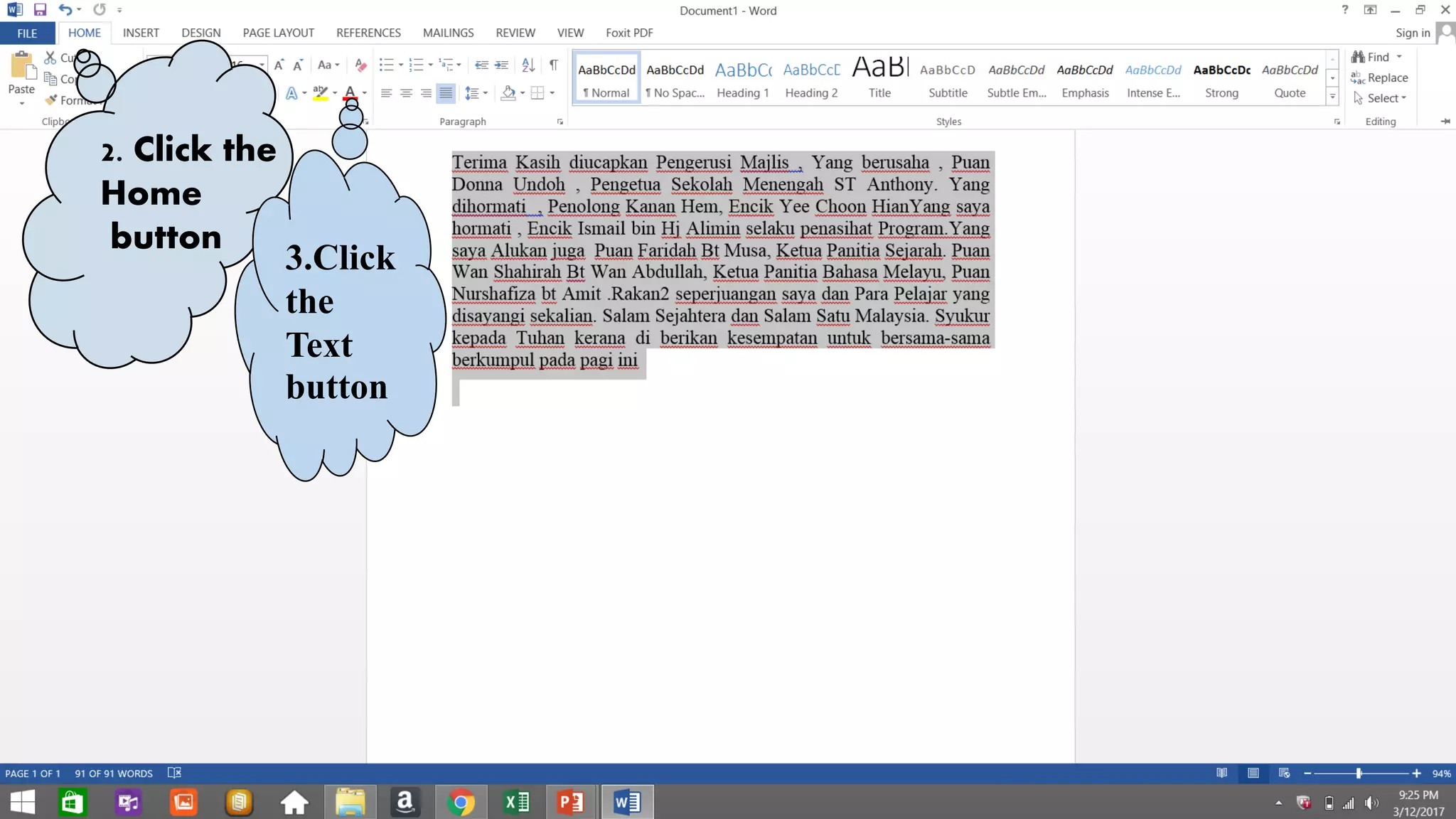 How to change colour font | PPT