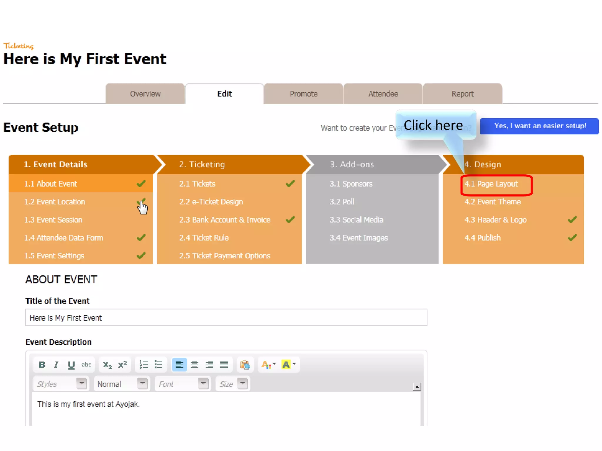 How to Change Event Page Layout | PPT