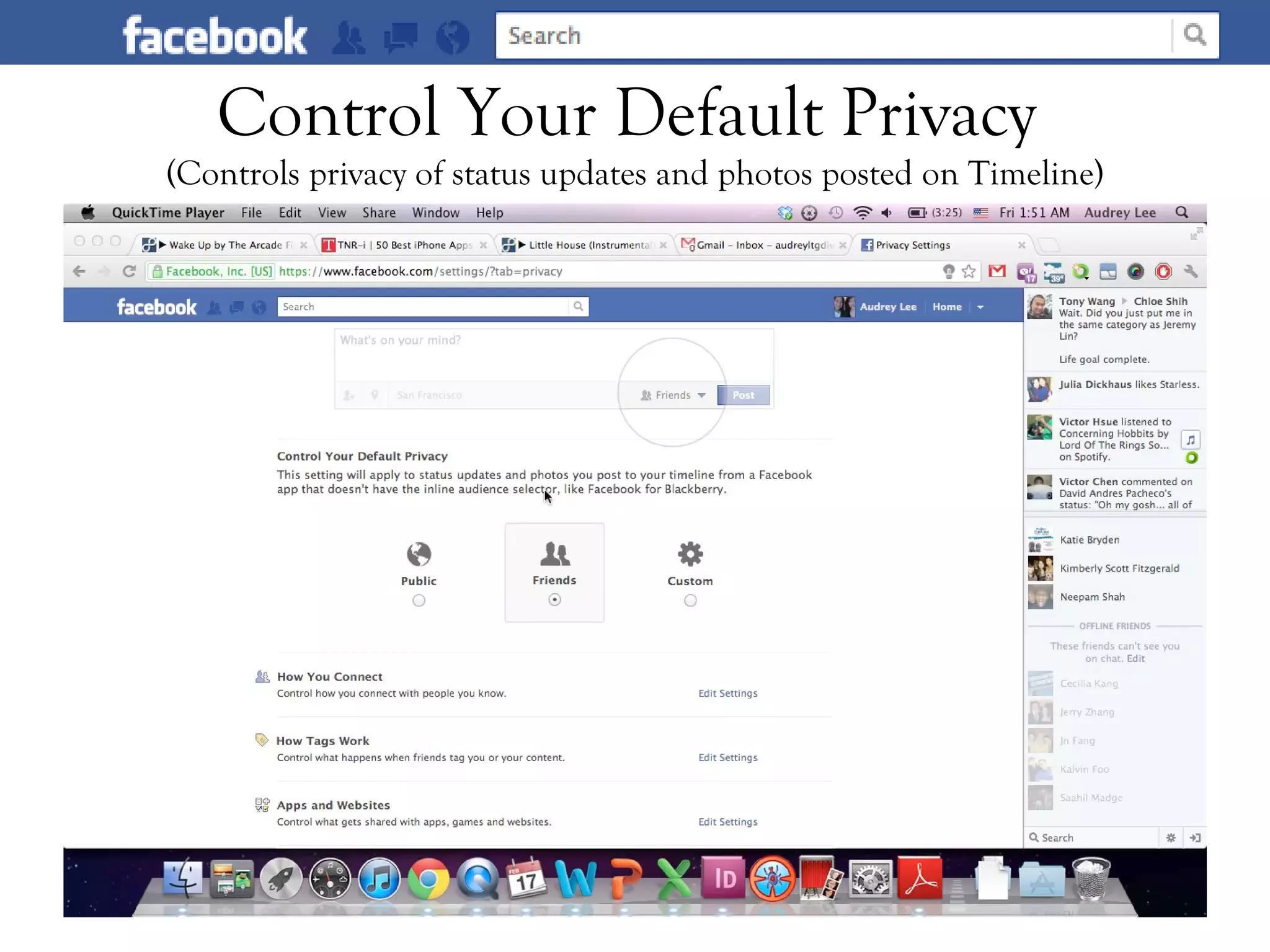 How to change facebook privacy settings | PPT