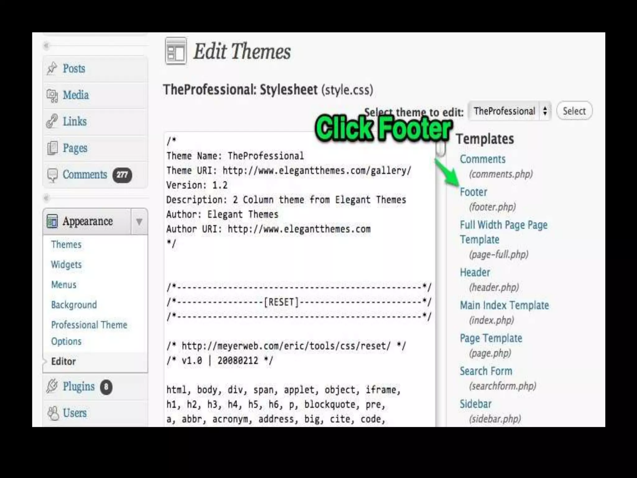How to change footer | PPTX