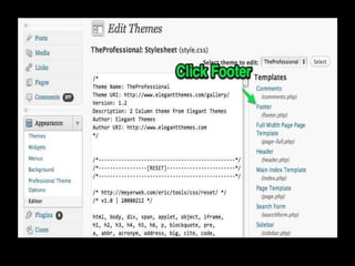 How to change footer | PPTX