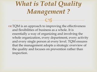 How to Change for Total Quality Management | PPTX