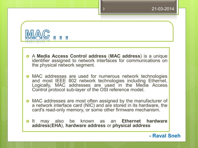 How to change mac address | PPT