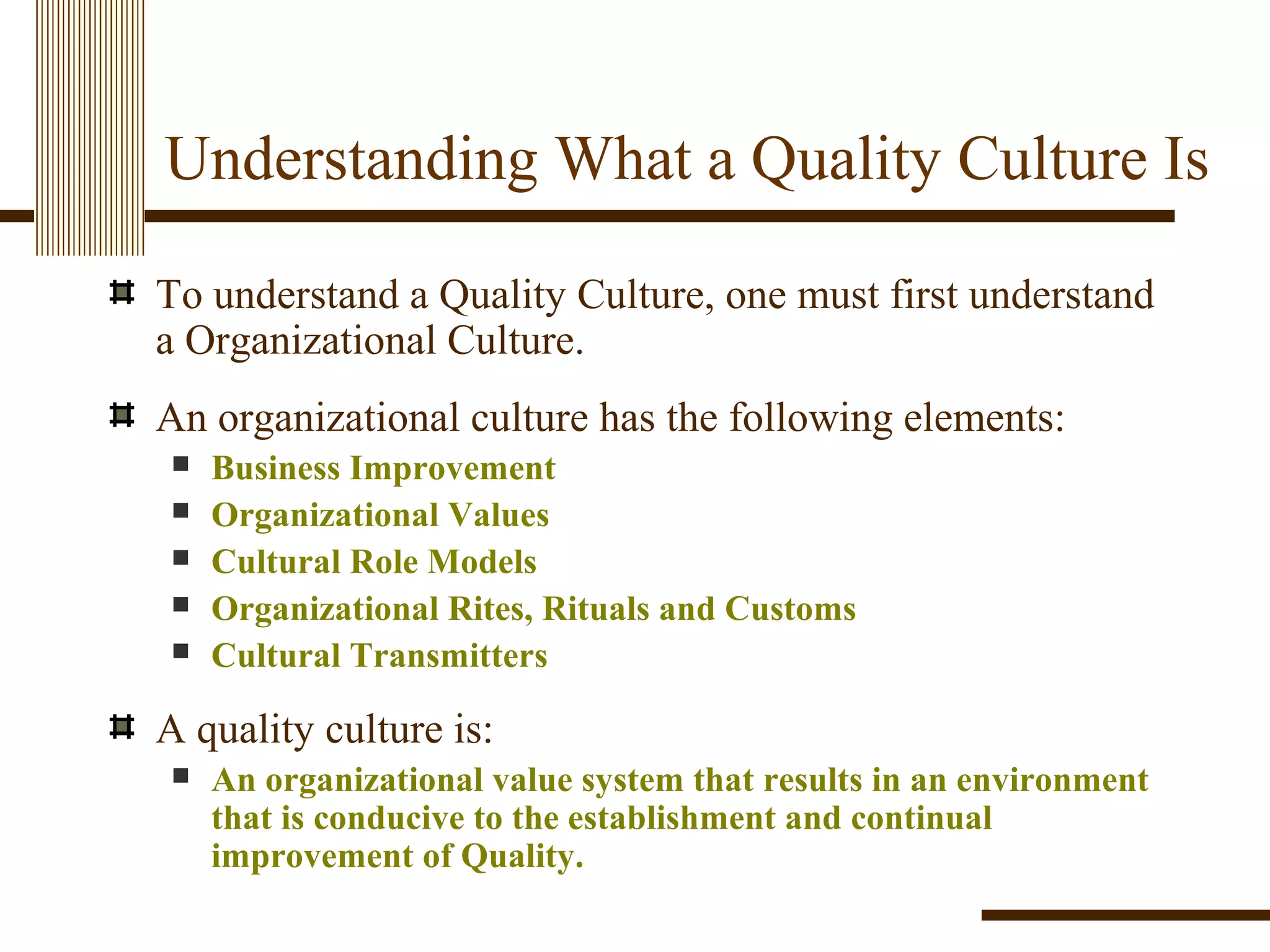 How to change Quality Culture in an organization.By.Dr.Mahboob ali khan ...