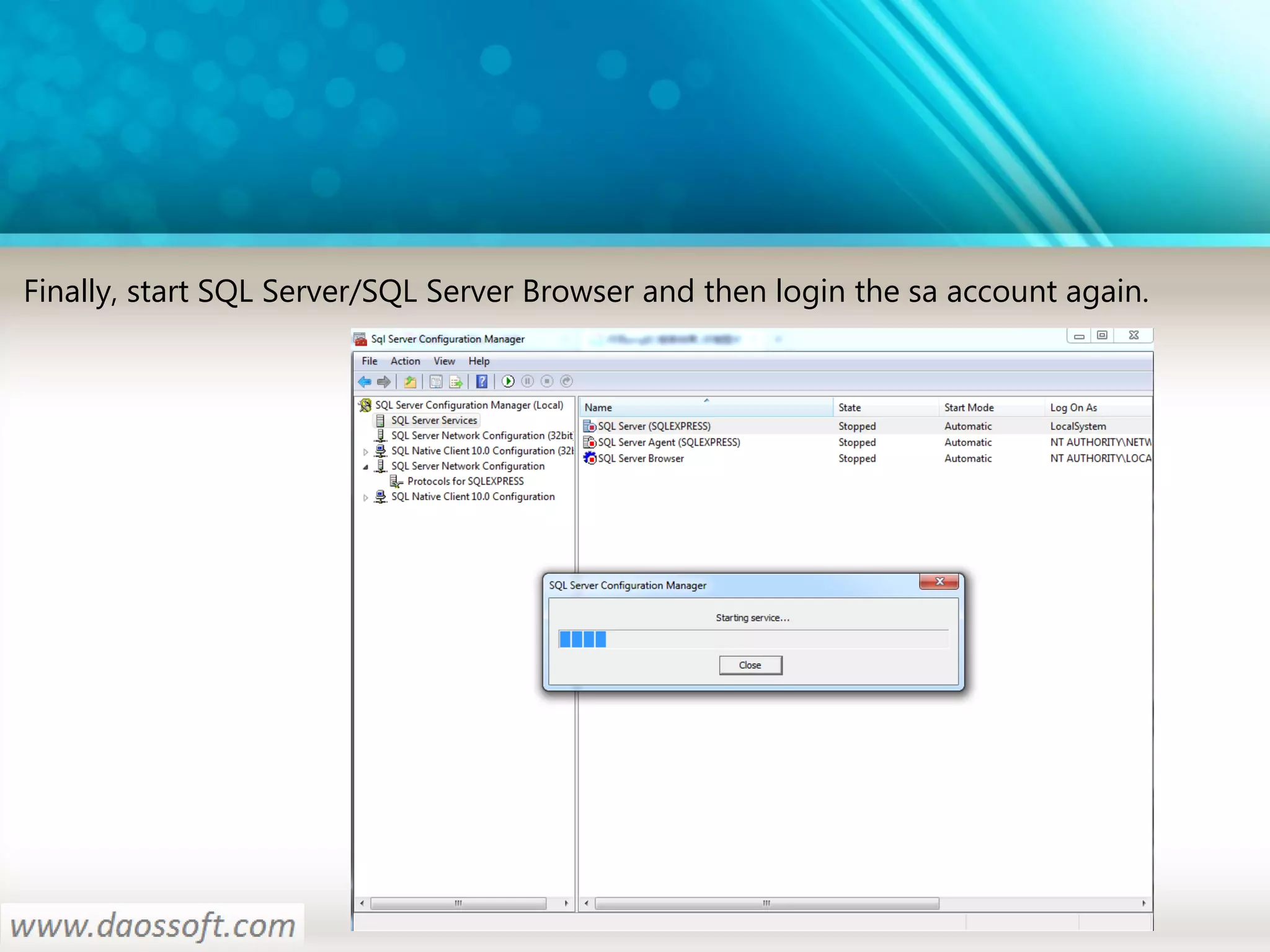 How to Change SA Password in Microsoft SQL Server 2008 | PPT | Free ...