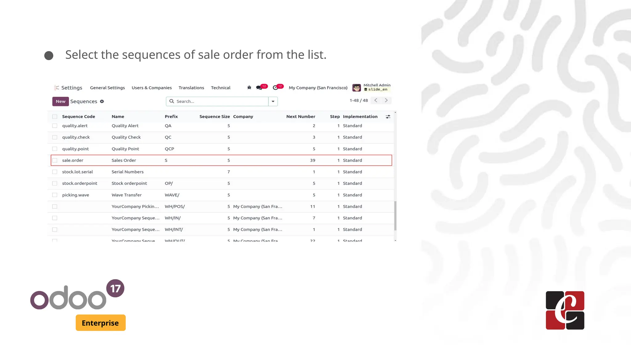 How to Change the Sequence Number in Odoo 17 Sale Order | PPTX