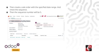 How to Change the Sequence Number in Odoo 17 Sale Order | PPTX