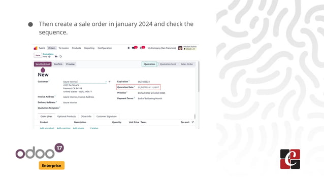 How to Change the Sequence Number in Odoo 17 Sale Order | PPTX | Technology & Computing