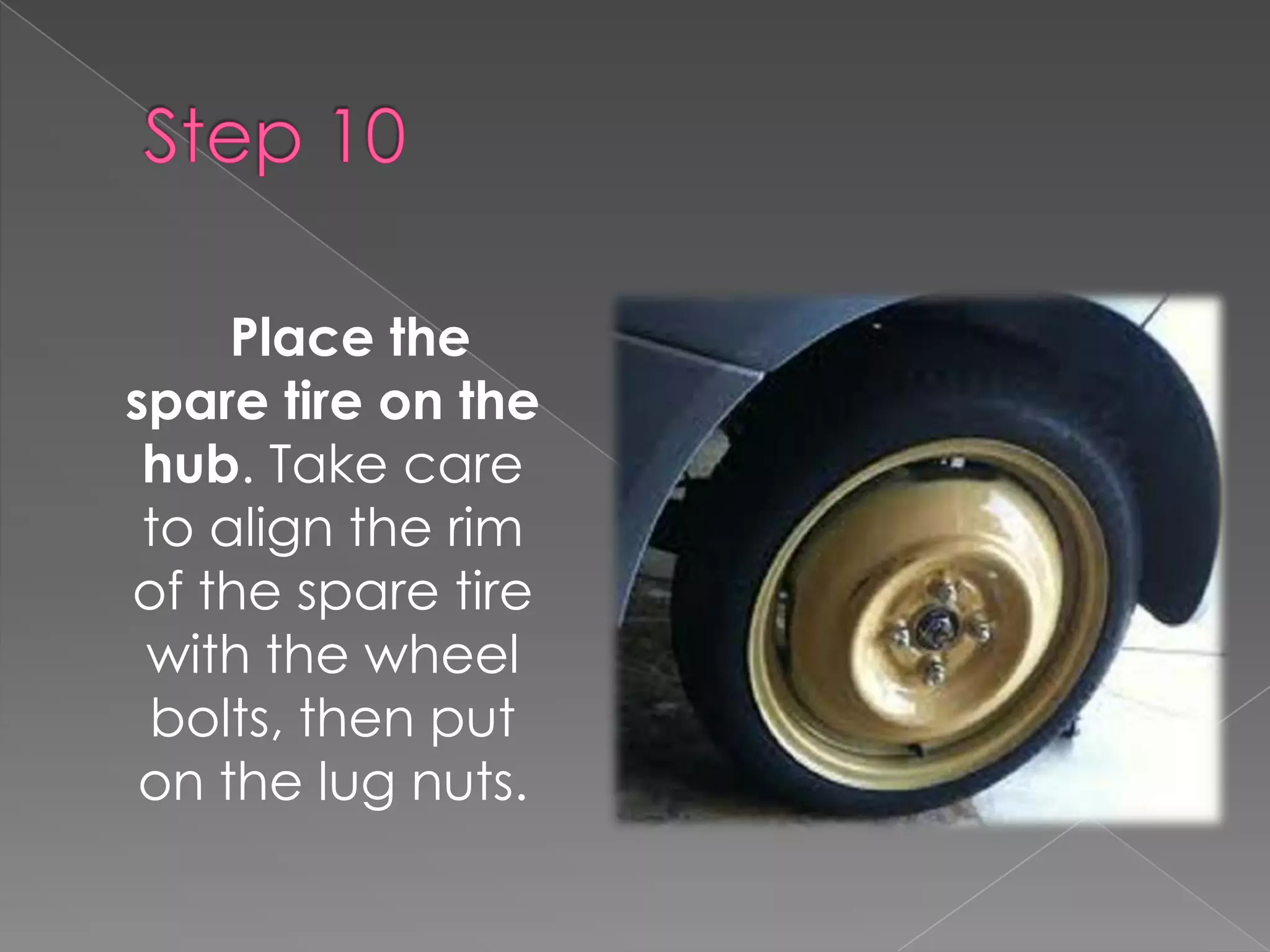 How to change your tire | PPTX