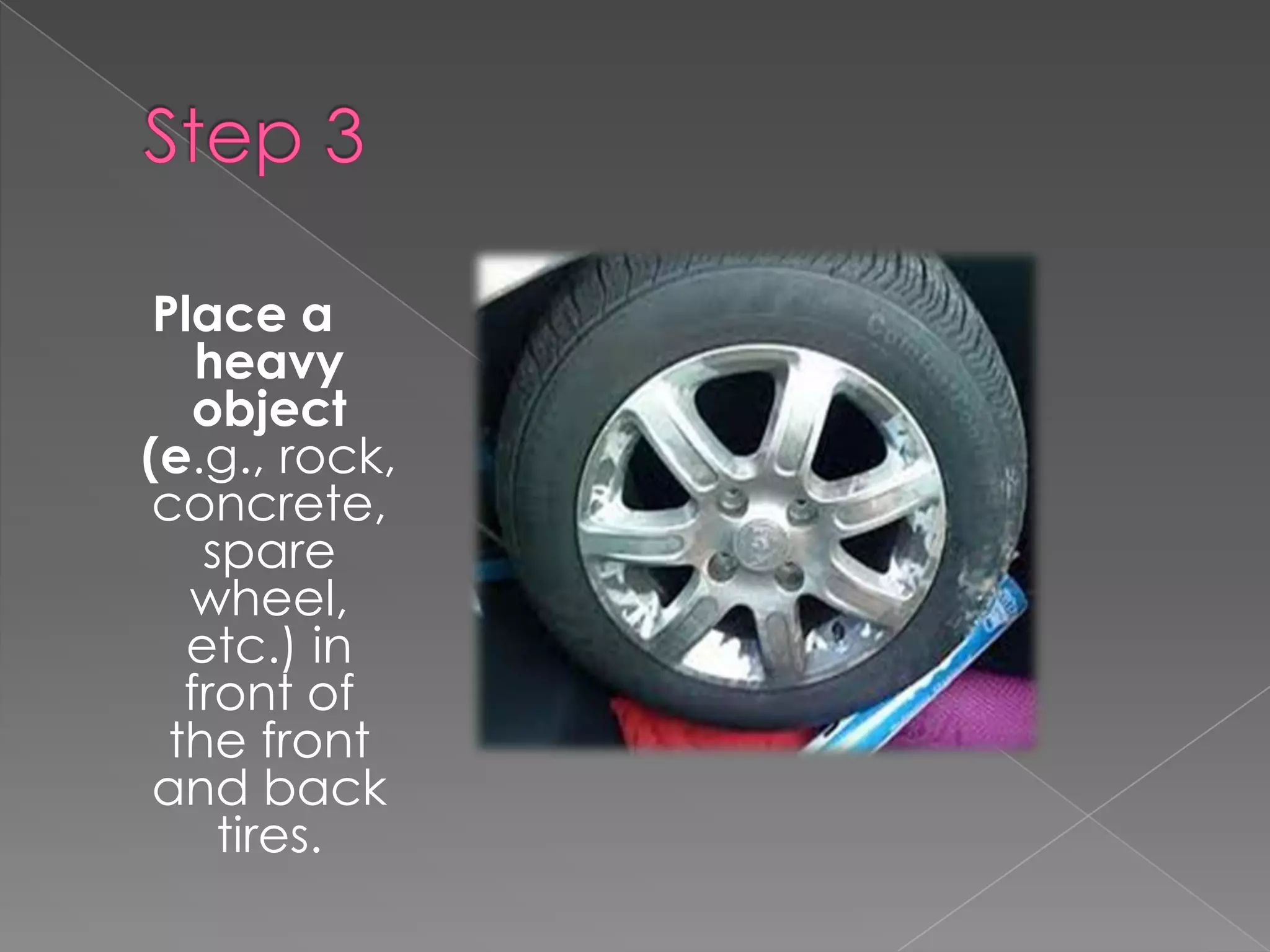 How to change your tire | PPTX