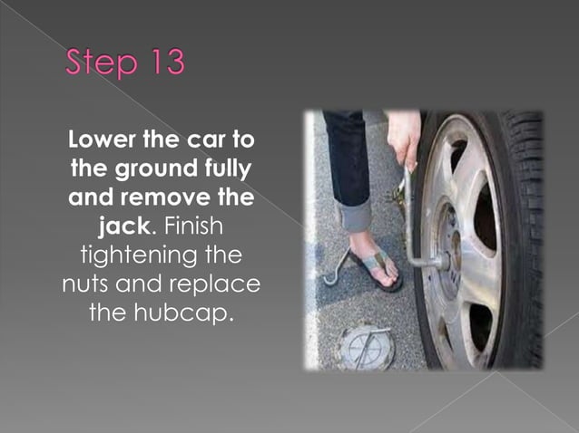 How to change your tire | PPTX
